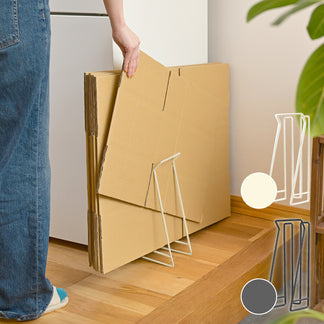 【CICADA】 段ボールストッカー [アイボリー/ダークグレー] – e-kit